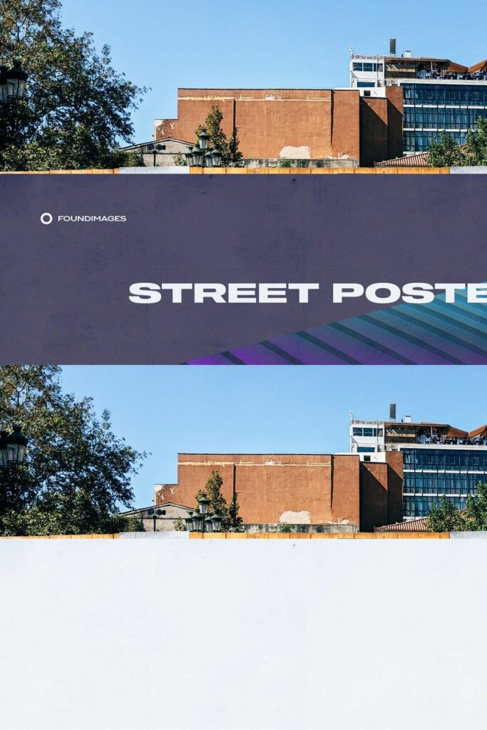 Urban Poster Mockup Street PSD – MasterBundles