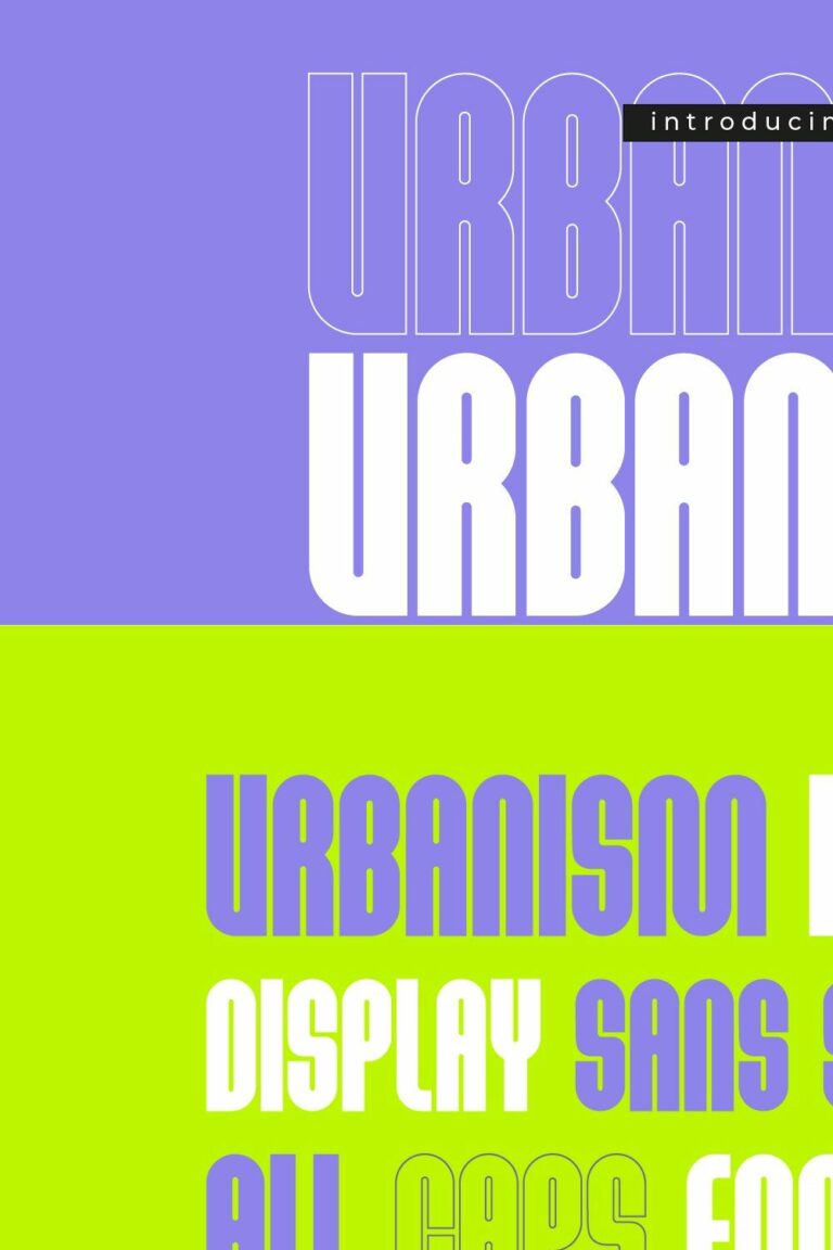 URBANISM | Display font + Outline – MasterBundles