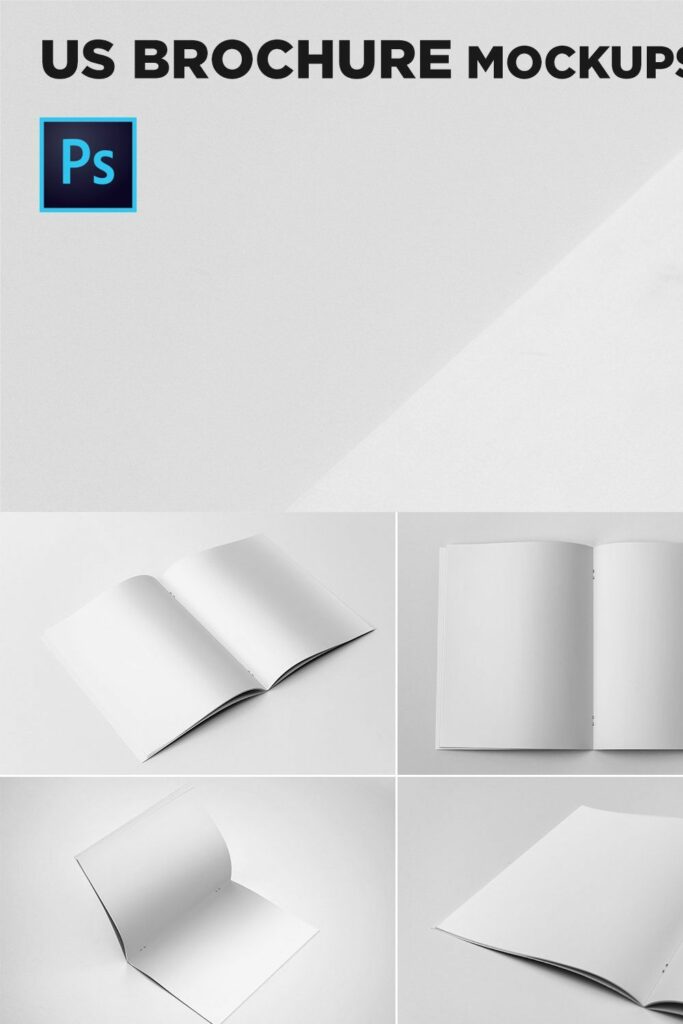 US Letter Brochure Mockups – MasterBundles