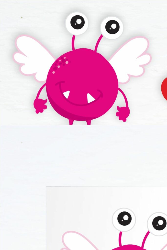 Valentine Monsters illustration pack – MasterBundles