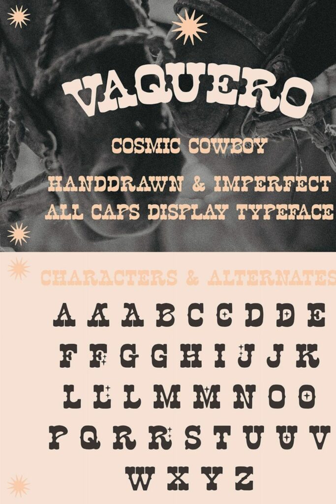 Vaquero • Western handdrawn typeface – MasterBundles