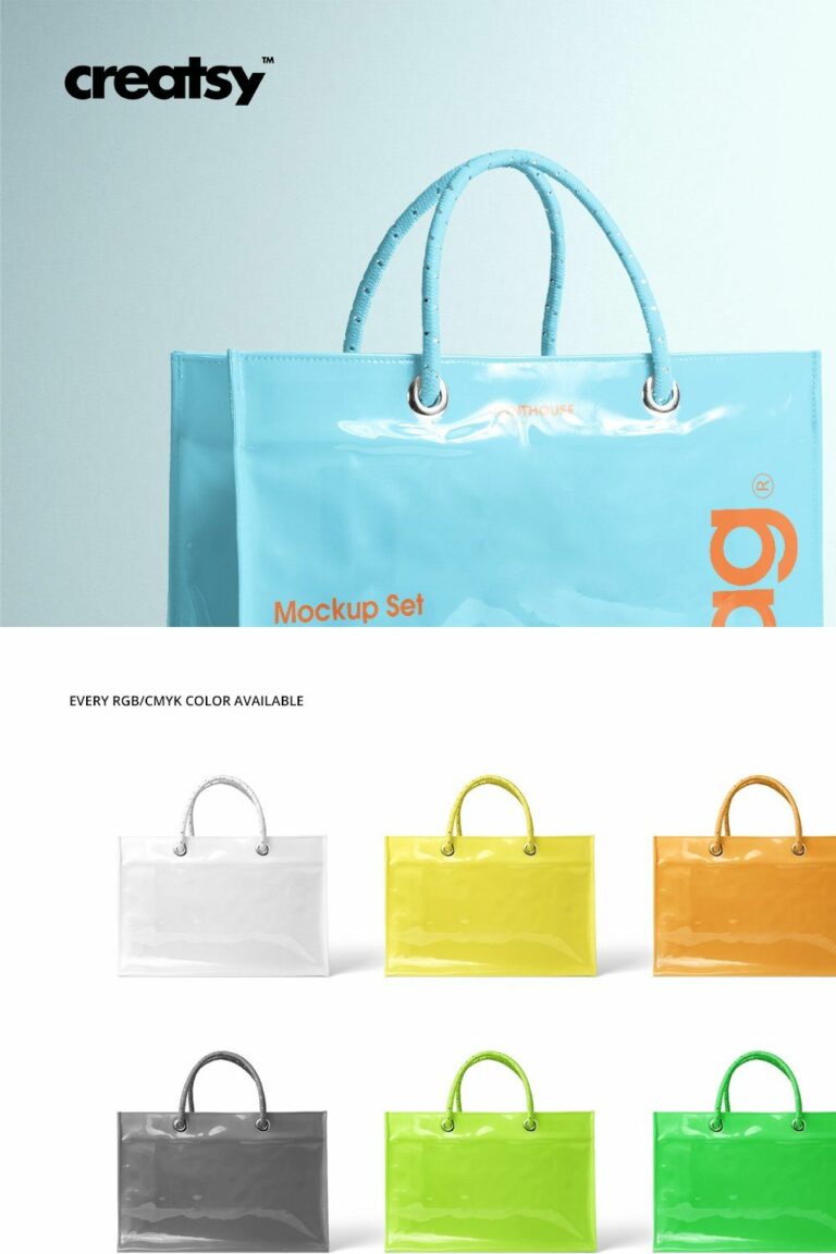 Vinyl PVC Reusable Tote Bag Mockups – MasterBundles