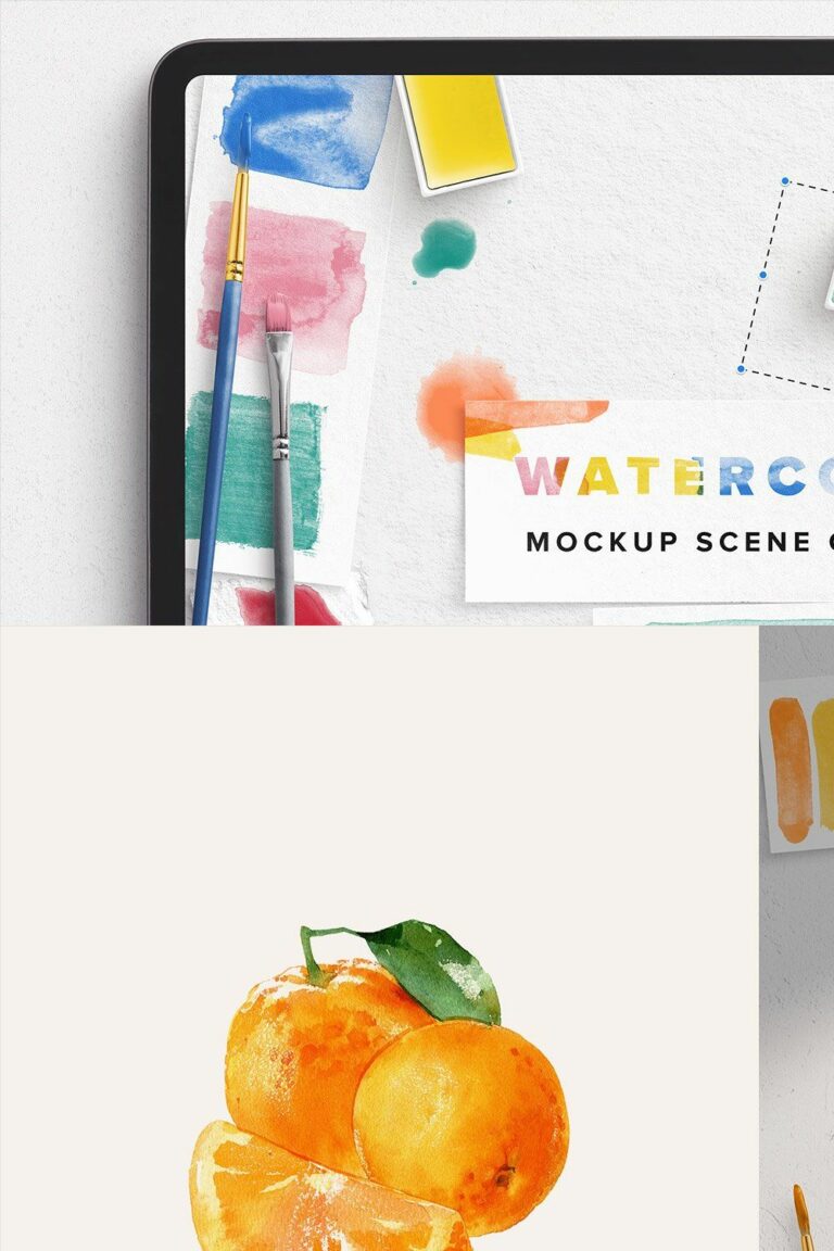 Watercolor Mockup Creator Procreate – MasterBundles