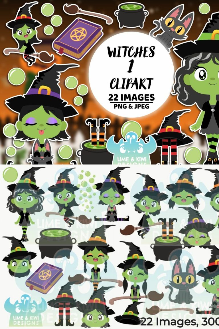 Wicked Witches 1 Clipart – MasterBundles
