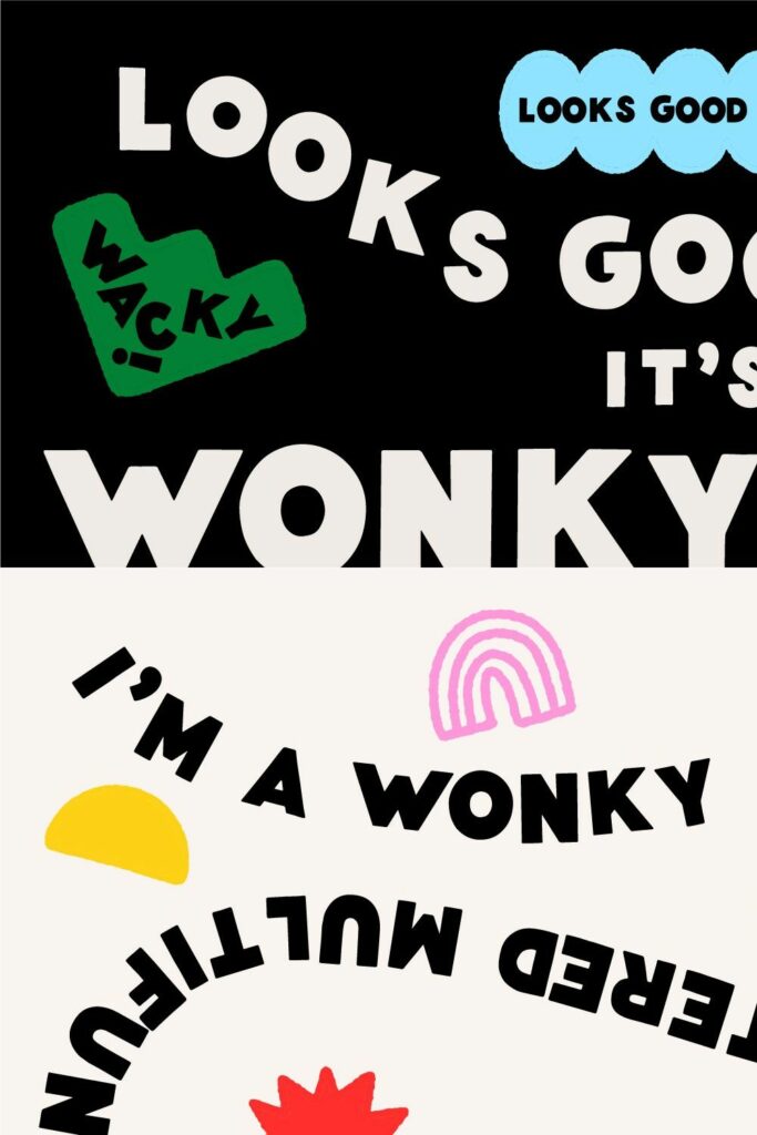 Wonky Font! A Clean & Blocky Font – MasterBundles