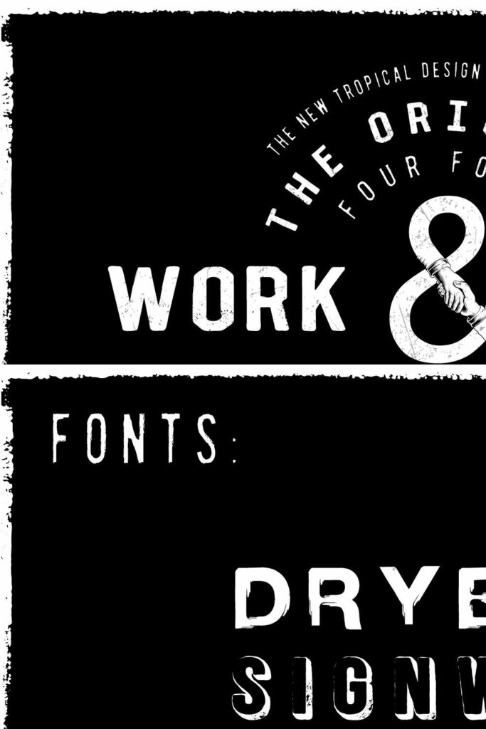 Work&Wear- Retro Font & Logo Bundle – MasterBundles