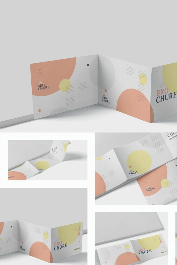 Z-Fold Brochure Mockup -Landscape A4 – MasterBundles