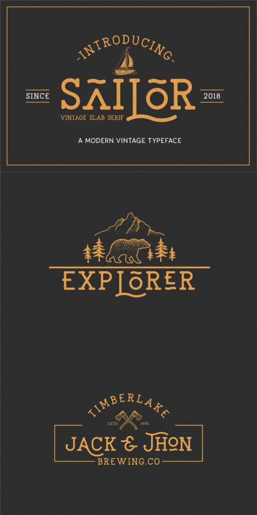 The Sailor Typeface – MasterBundles