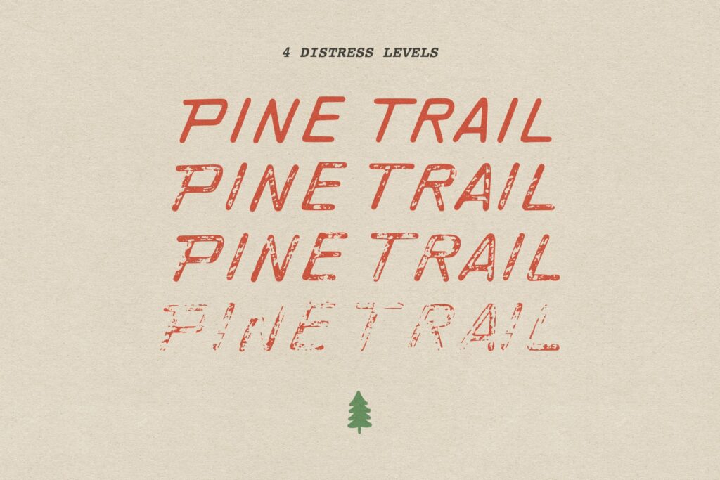 Pine Trail | Vintage Inspired Font – MasterBundles