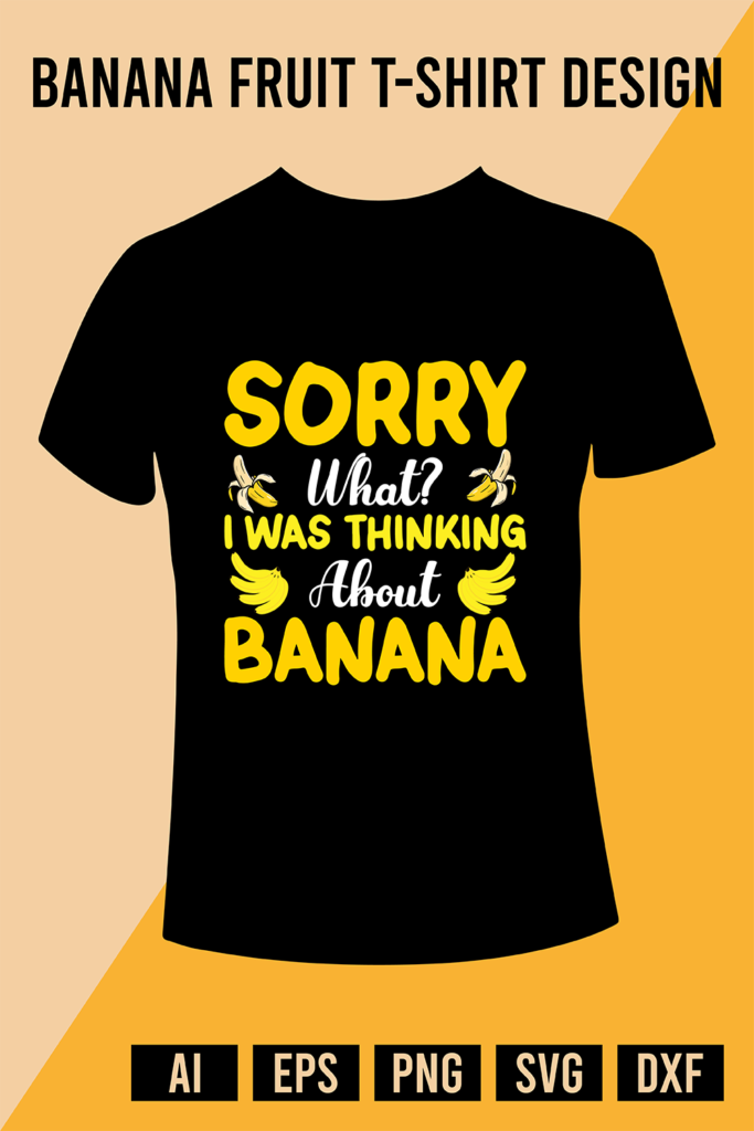 Banana Fruit T-Shirt Design - MasterBundles