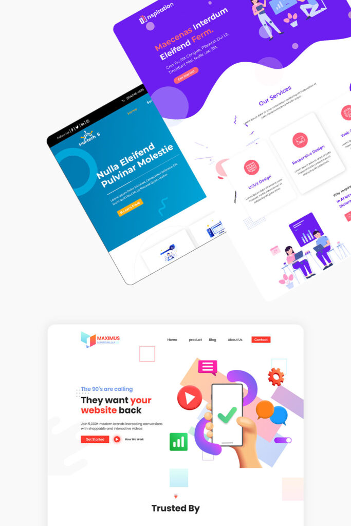 Multipurpose Landing Page PSD & XD Templates - MasterBundles