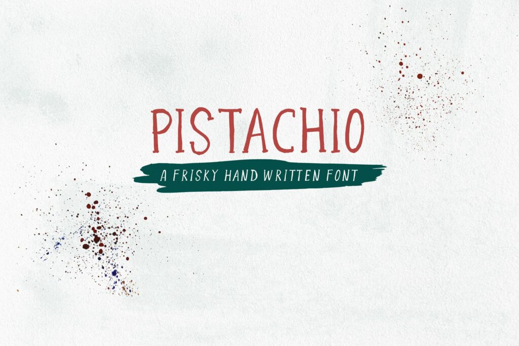 Pistachio - Frisky Handletterd Font – MasterBundles