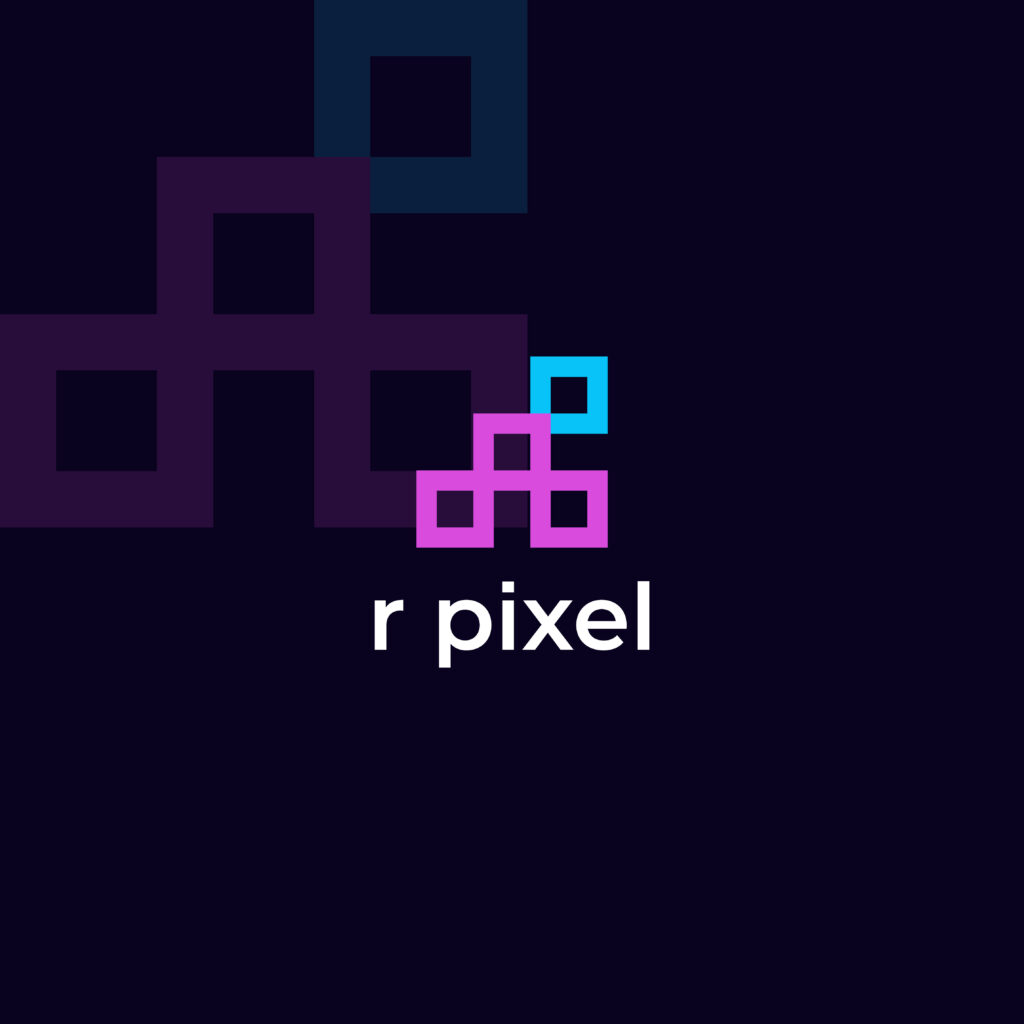 Modern Creative R Pixel Logo Design - MasterBundles