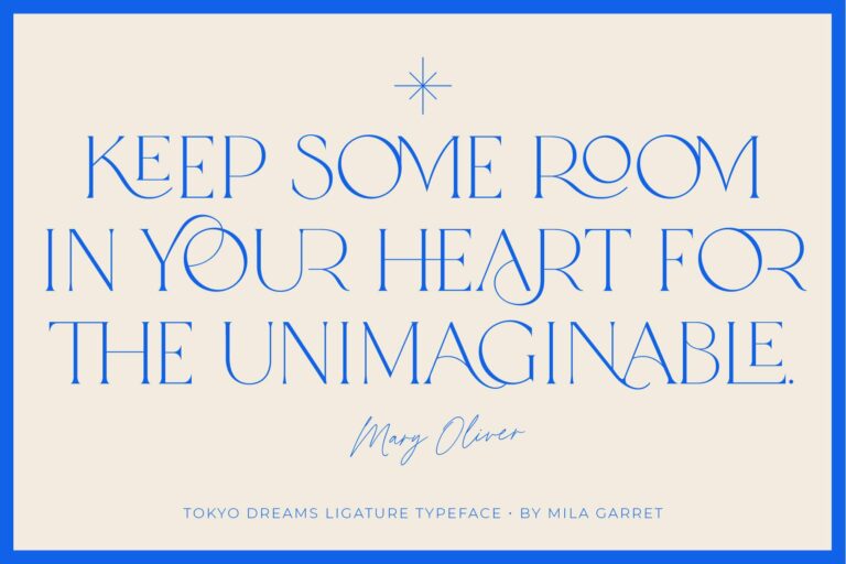 Tokyo Dreams Display Ligature Serif – MasterBundles