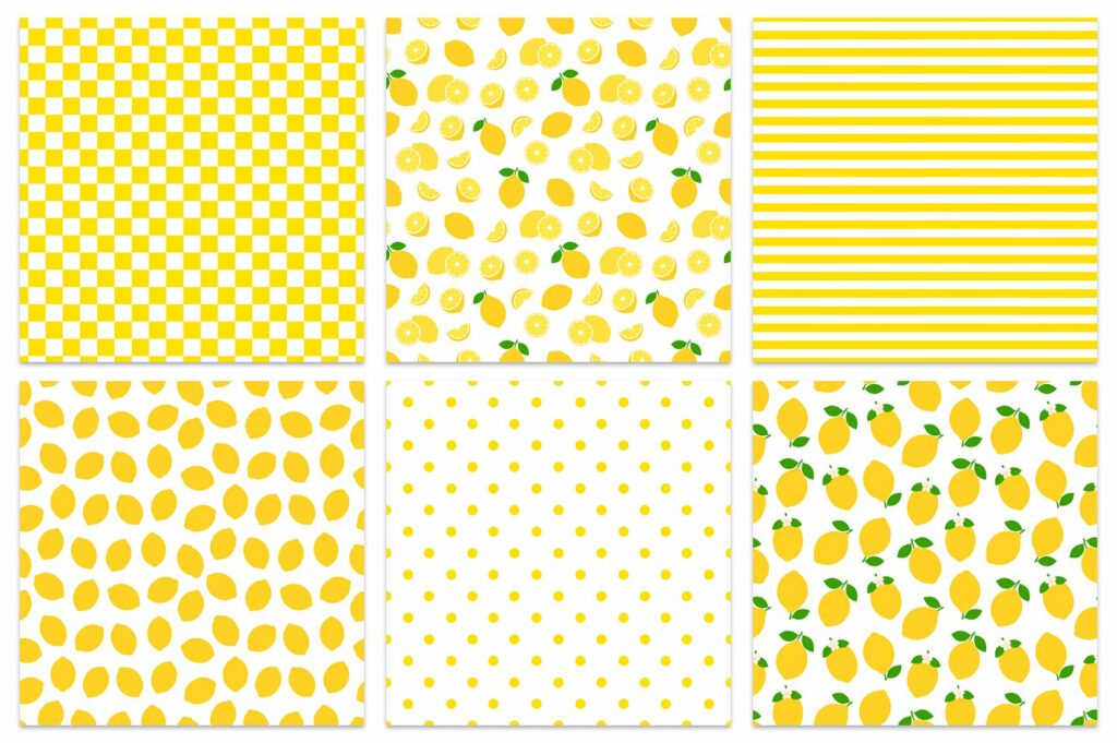 Lemon pattern. Lemon background – MasterBundles