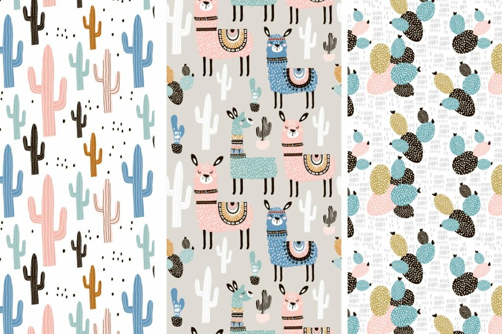 Llama cute tribal collection – MasterBundles