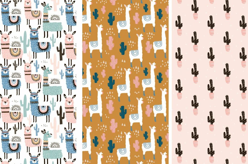 Llama cute tribal collection – MasterBundles