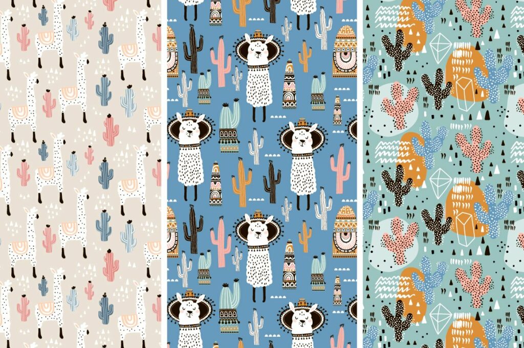 Llama cute tribal collection – MasterBundles