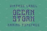Ocean Storm label font – MasterBundles