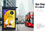 Bus Stop Poster PSD Mockup – MasterBundles