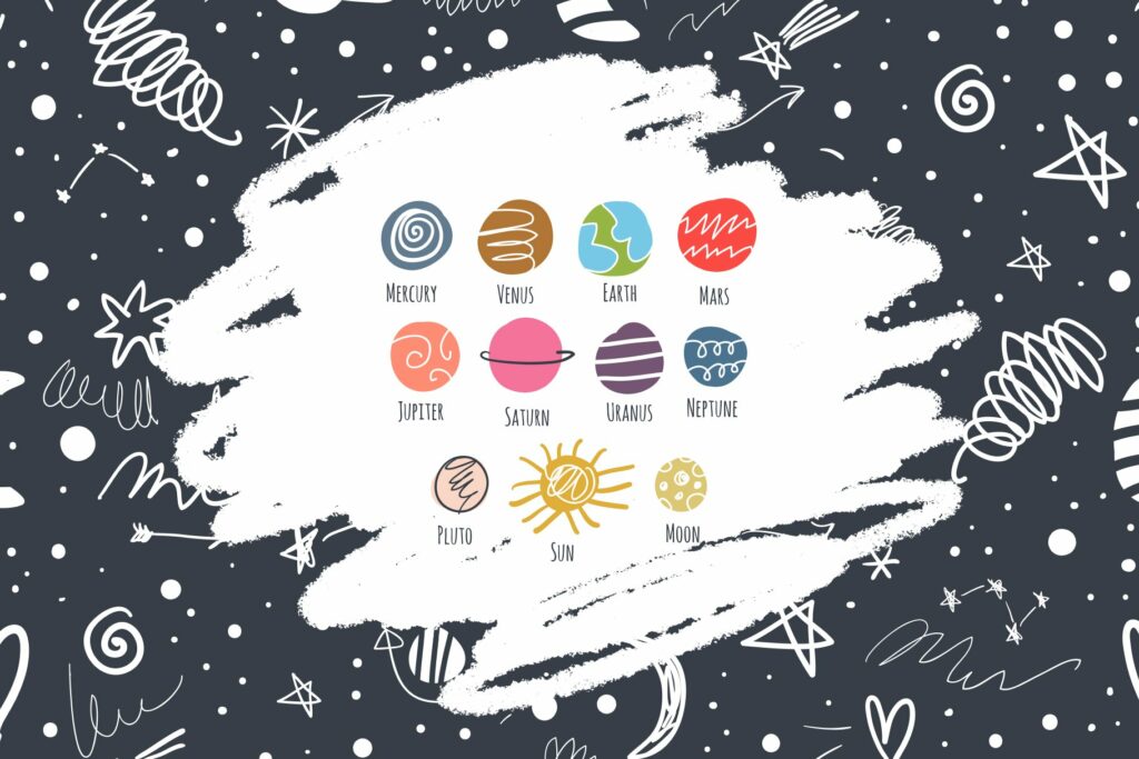 Doodle Space Clipart Set – MasterBundles