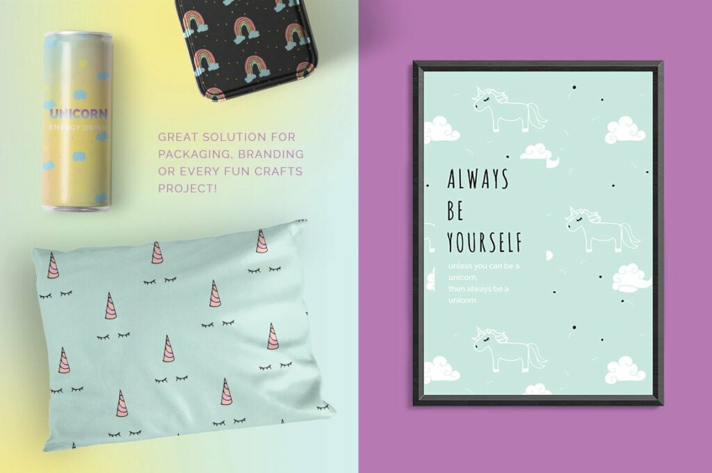 Unicorns & Rainbows Patterns – MasterBundles