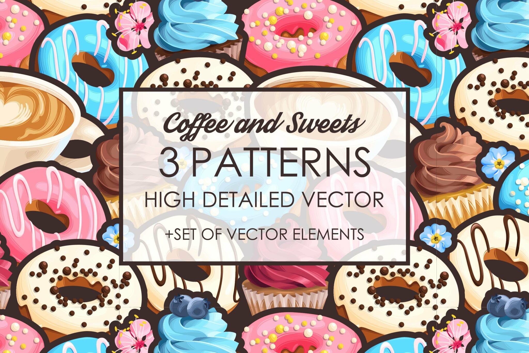 Coffee and Sweets Patterns – MasterBundles