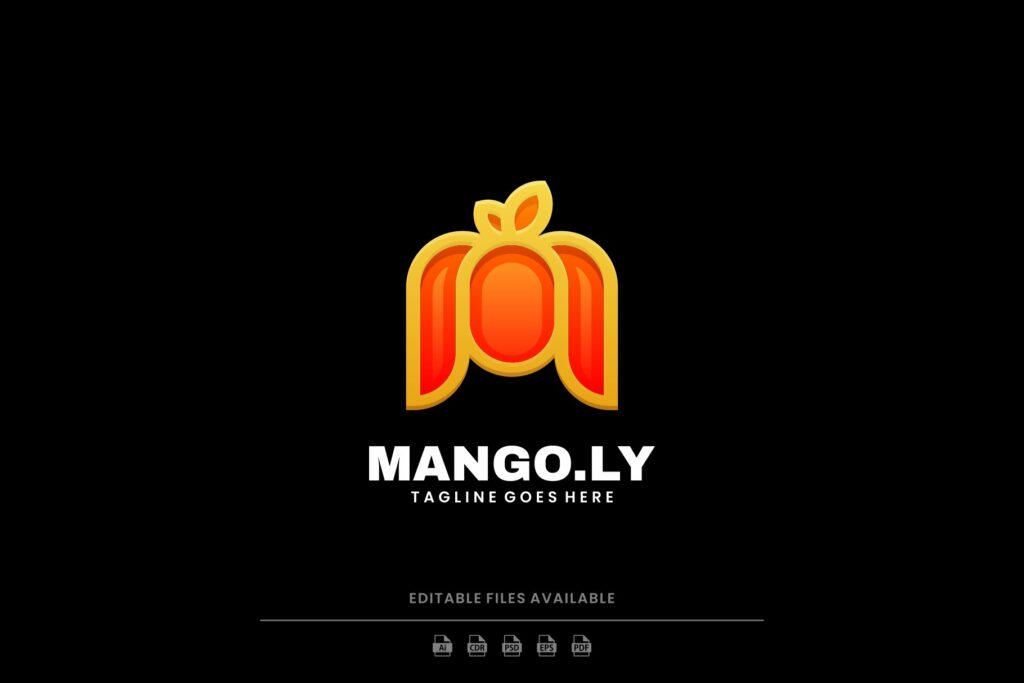 Mango Line Art Logo – MasterBundles