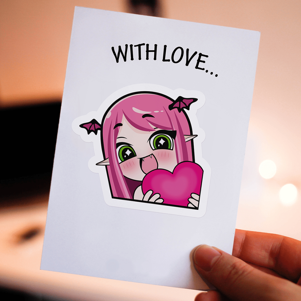Printable Chibi Succubus Stickers - MasterBundles
