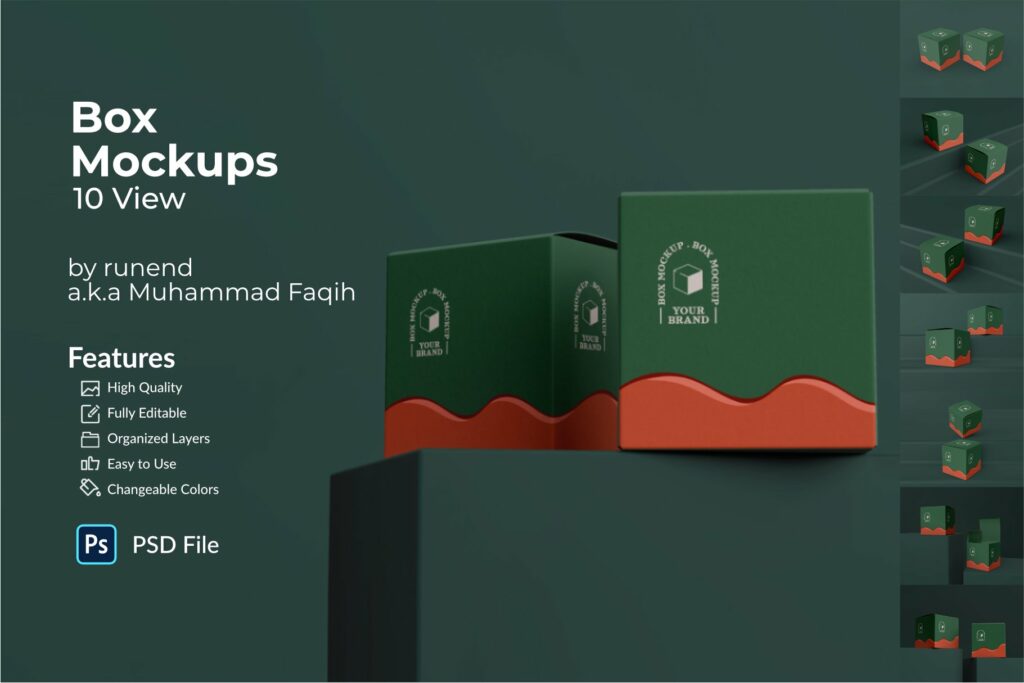 Box Mockups Set – MasterBundles
