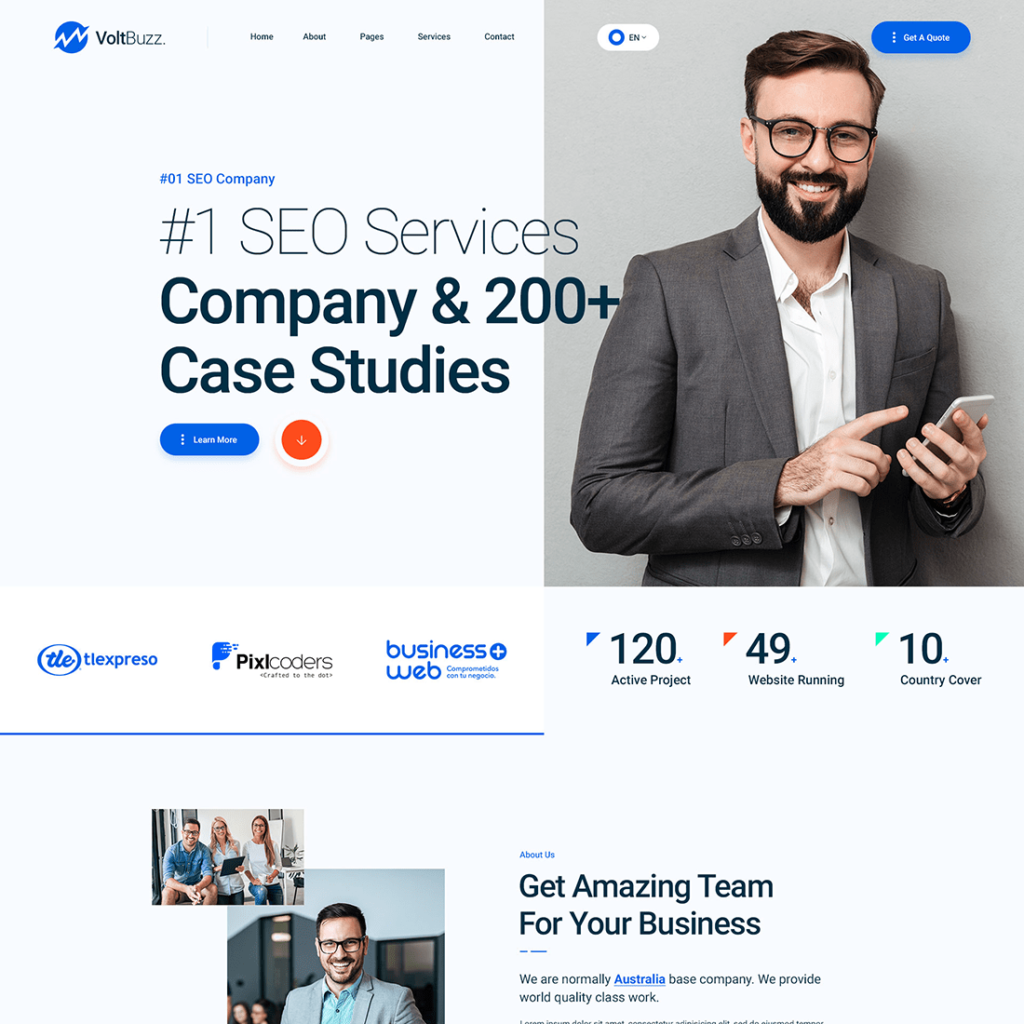 SEO & Digital Marketing Agency HTML Template - MasterBundles