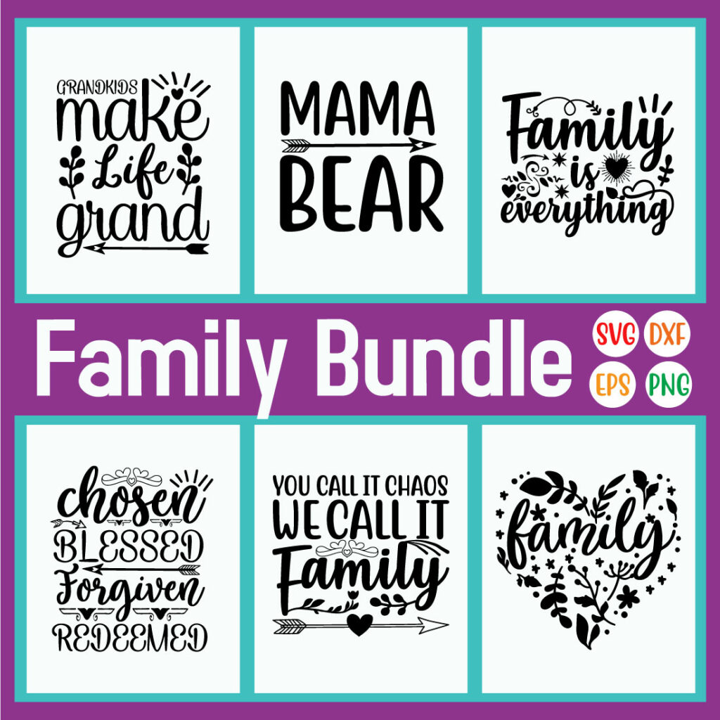Family Typography Designs Vol.6 - MasterBundles