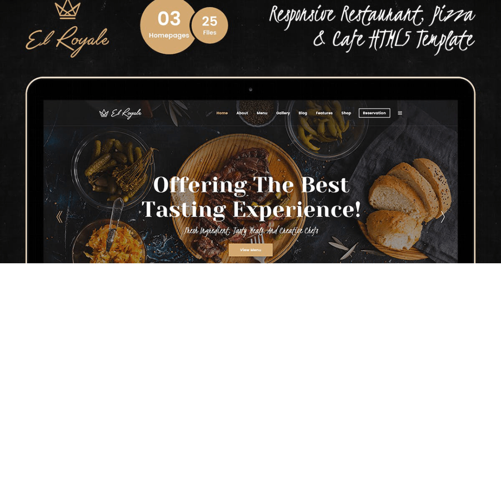Free Elroyale Restaurant and Cafe HTML Template - MasterBundles