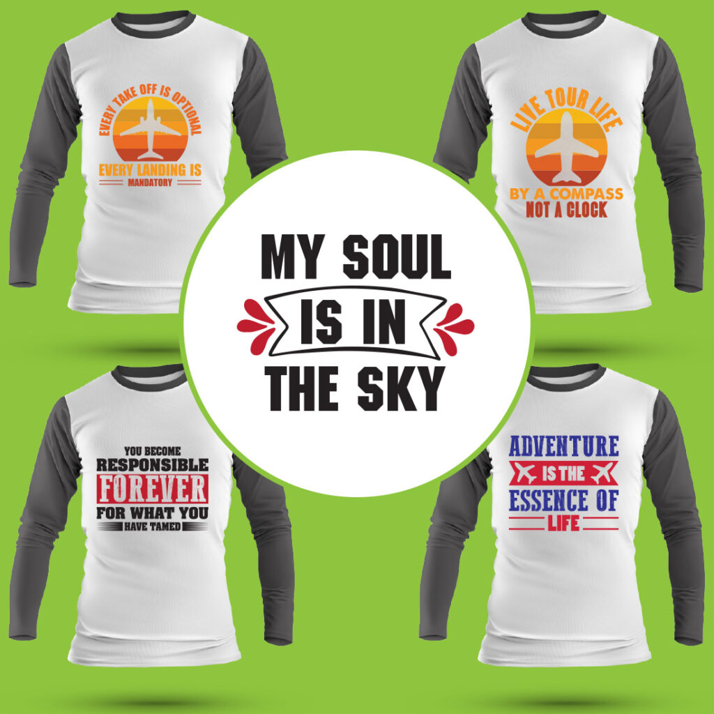 Aviation T Shirt Designs Bundle - MasterBundles