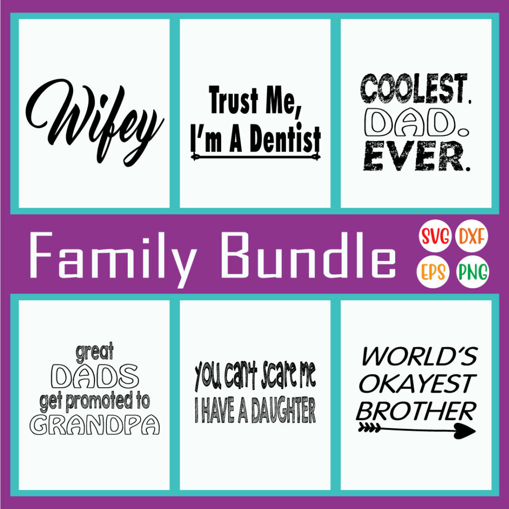 Family Svg Designs Bundle Vol.12 - MasterBundles