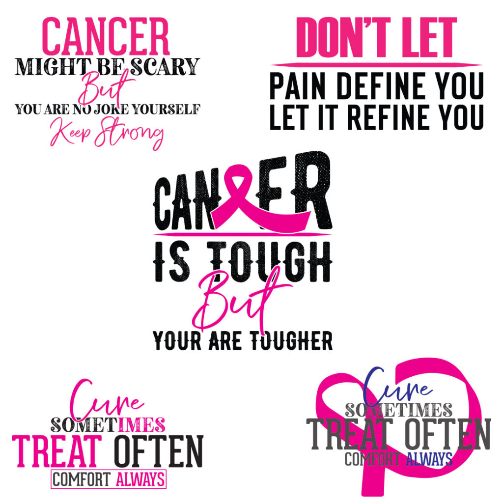 Cancer SVG T Shirt Designs Bundle - MasterBundles