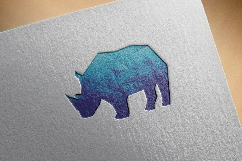 Rhino Rhinoceros Low Poly Polygon – MasterBundles