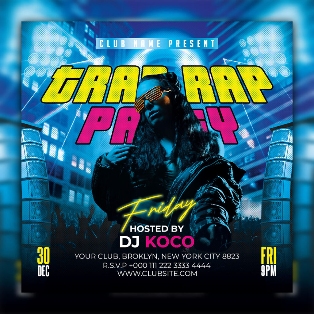 Night Club Flyer Psd Template Masterbundles 1254