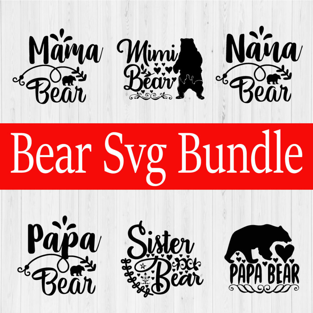 Bear Svg Design Bundle Vol.2 - MasterBundles