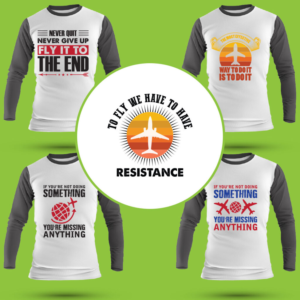 Aviation T Shirt Designs Bundle - MasterBundles