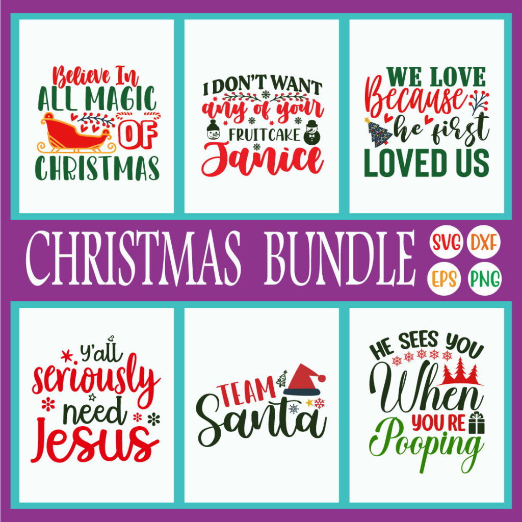 Merry Christmas Svg Bundle Vol.73 - MasterBundles