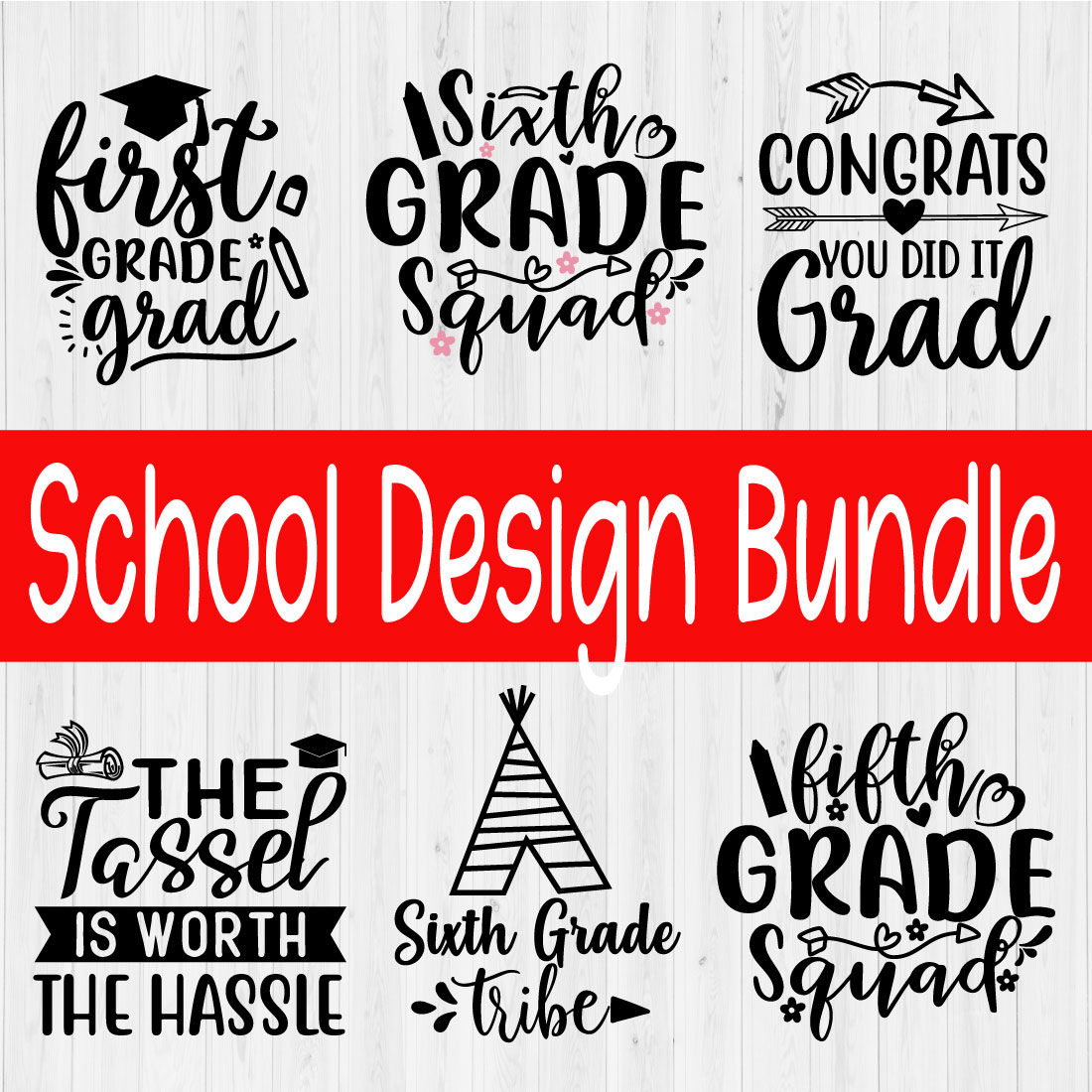 School Svg Designs Bundle Vol.20 - MasterBundles