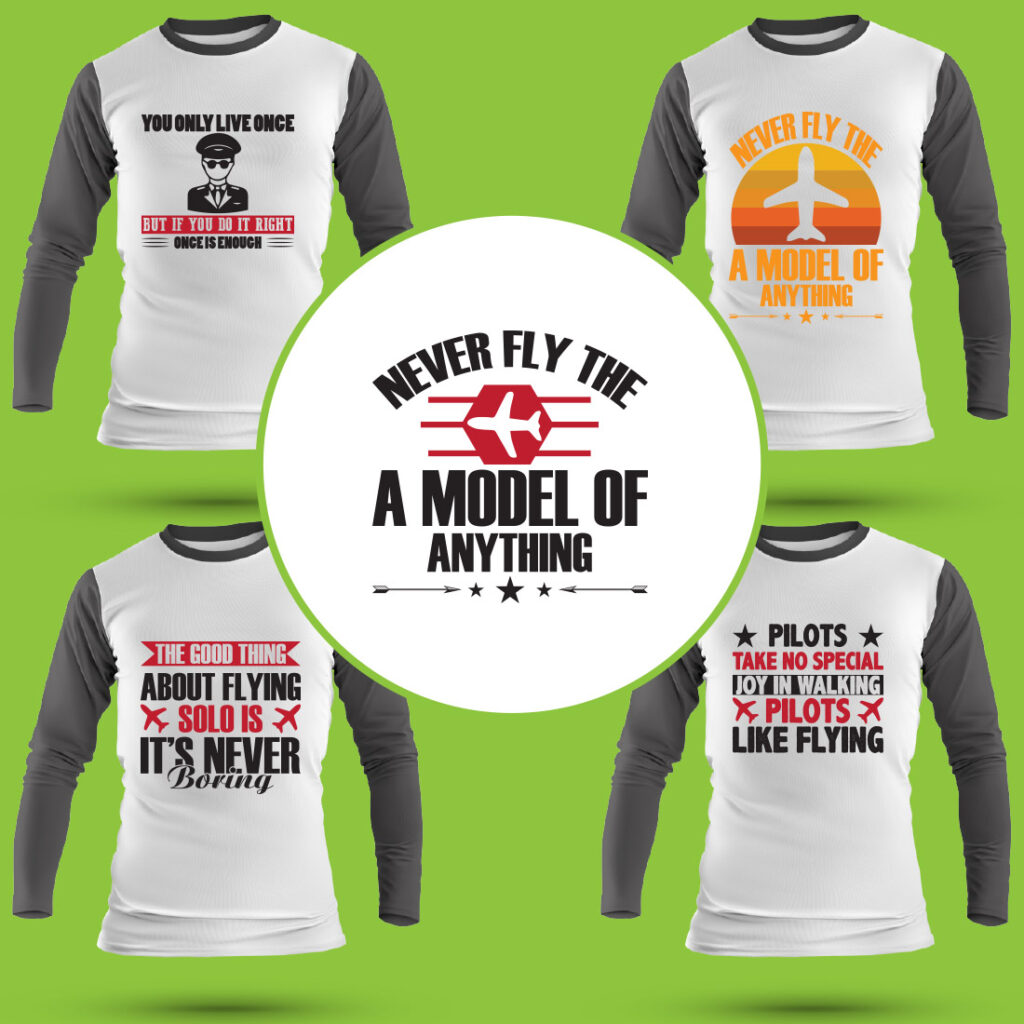 Aviation T Shirt Designs Bundle - MasterBundles
