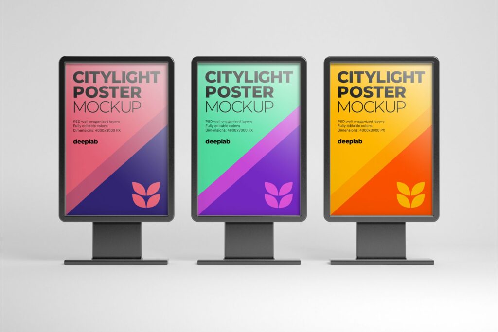 Citylight Digital Poster Mockup – MasterBundles
