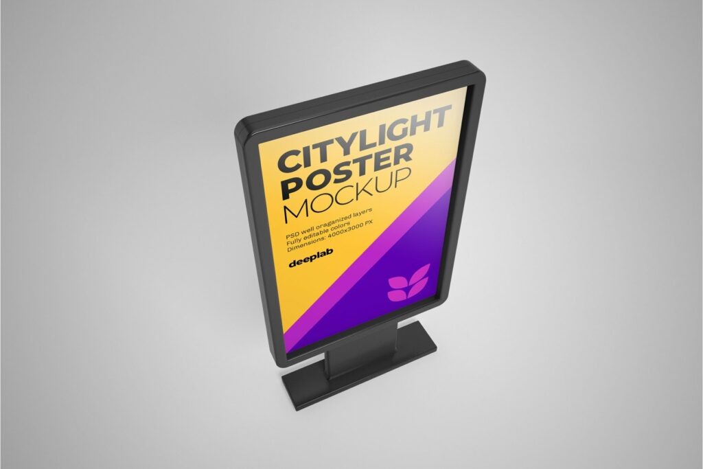 Citylight Digital Poster Mockup – MasterBundles