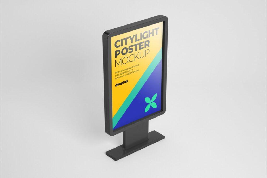 Citylight Digital Poster Mockup – MasterBundles
