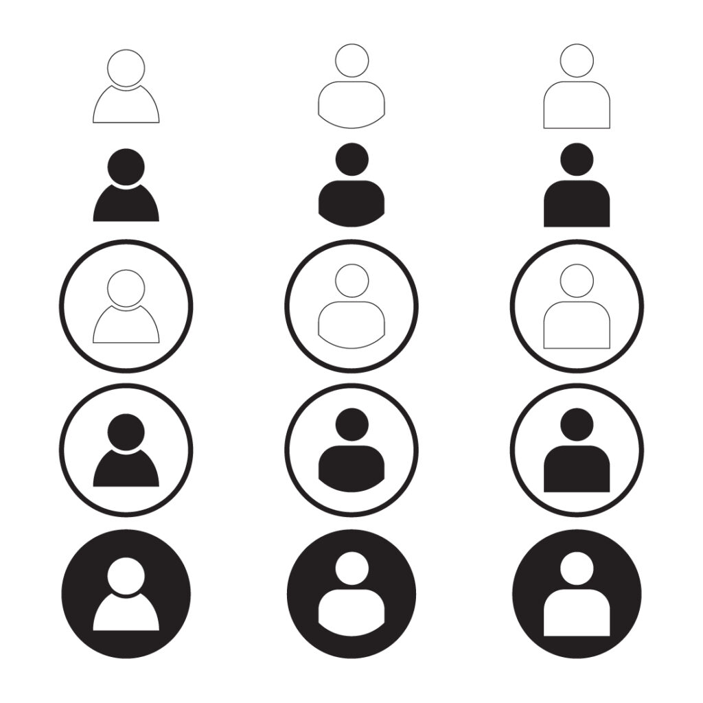 Simple Set of User Icon.