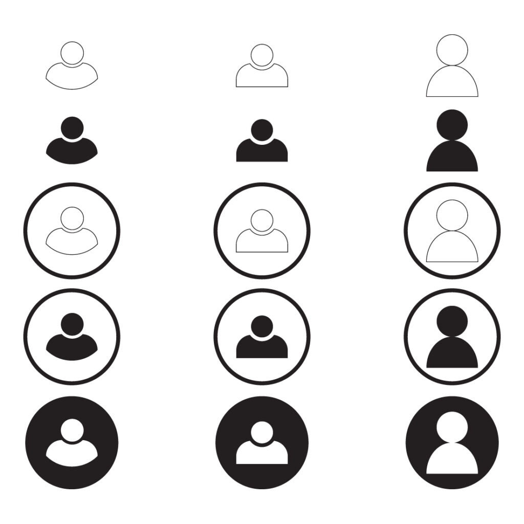 Simple Set of User Icon.