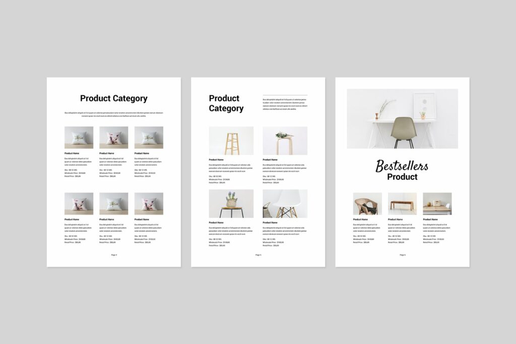 Product Catalog | MS Word & Indesign – MasterBundles