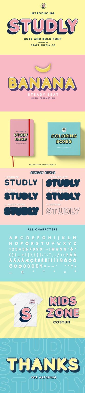 Studly - Layered Font Family – MasterBundles